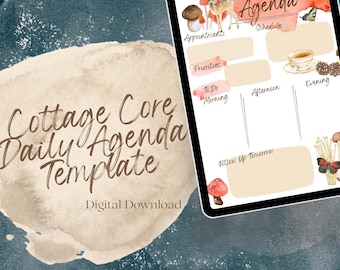Daily Planner Cottage Core Digital Download - Etsy