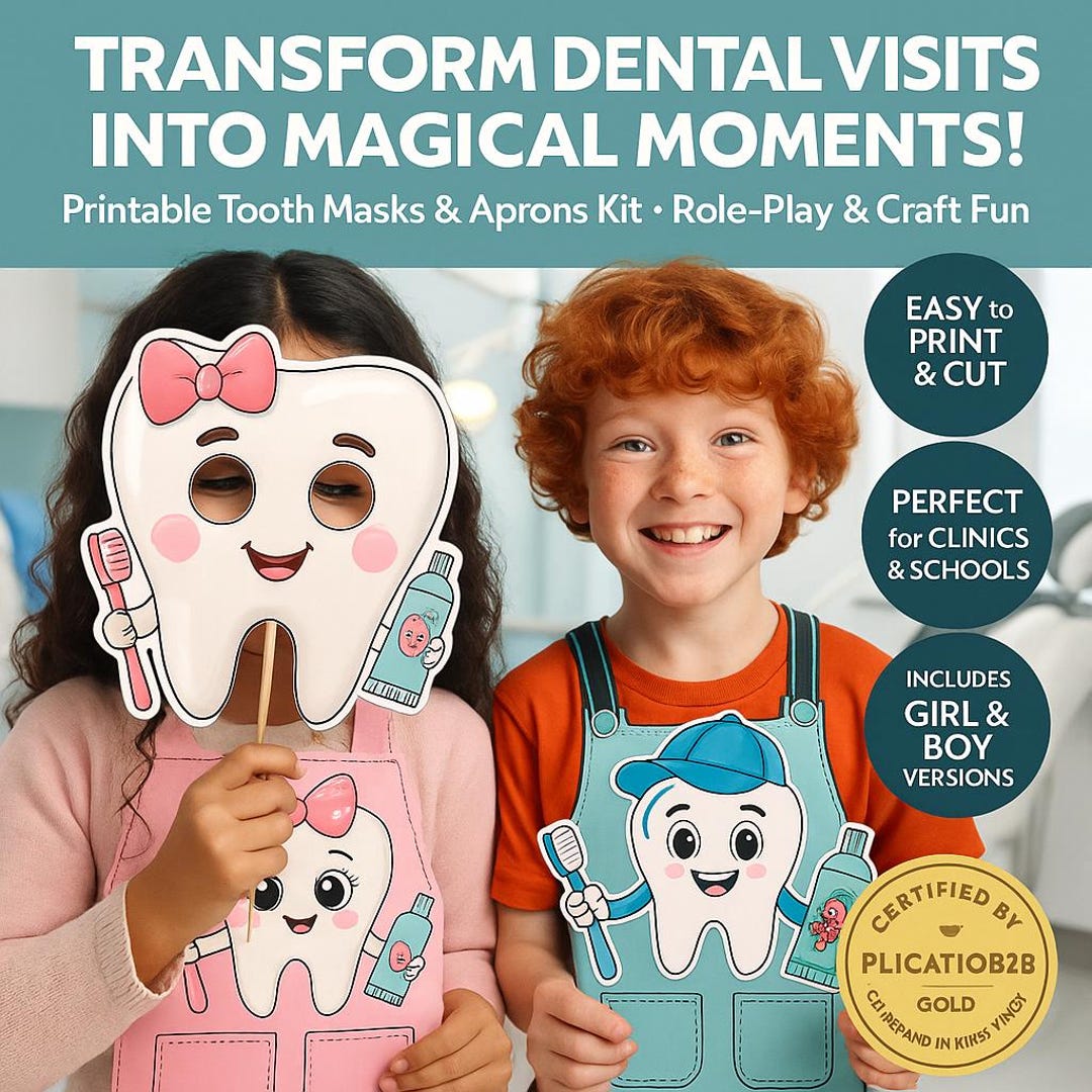 Tooth Fairy Printable Kit – Masks & Aprons for Kids • Perfect for ...