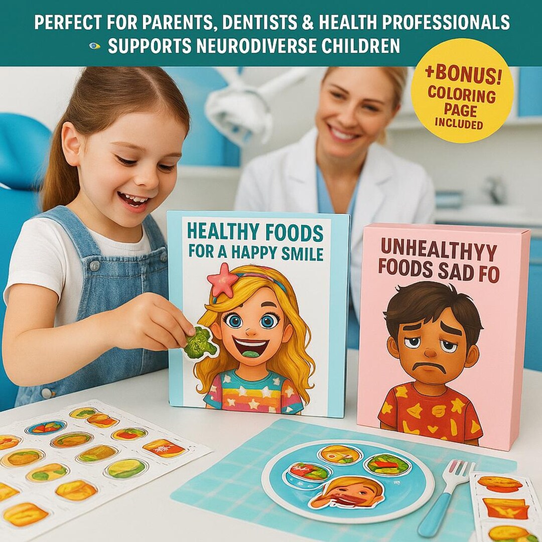 Healthy Eating Activity Kit for Kids – Supports Autism, Picky Eaters ...