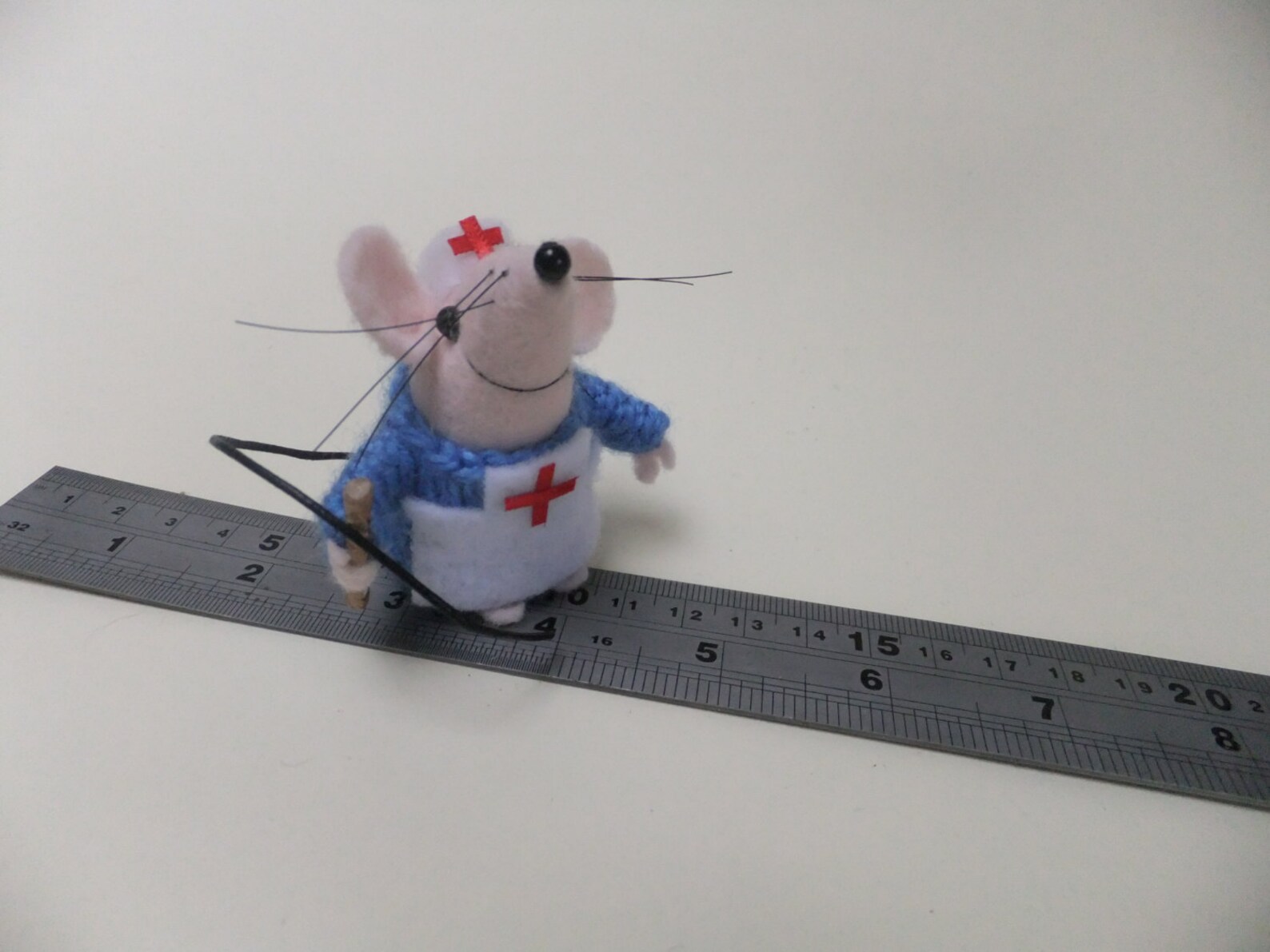 Nurse Mouse With Thermometer - Etsy