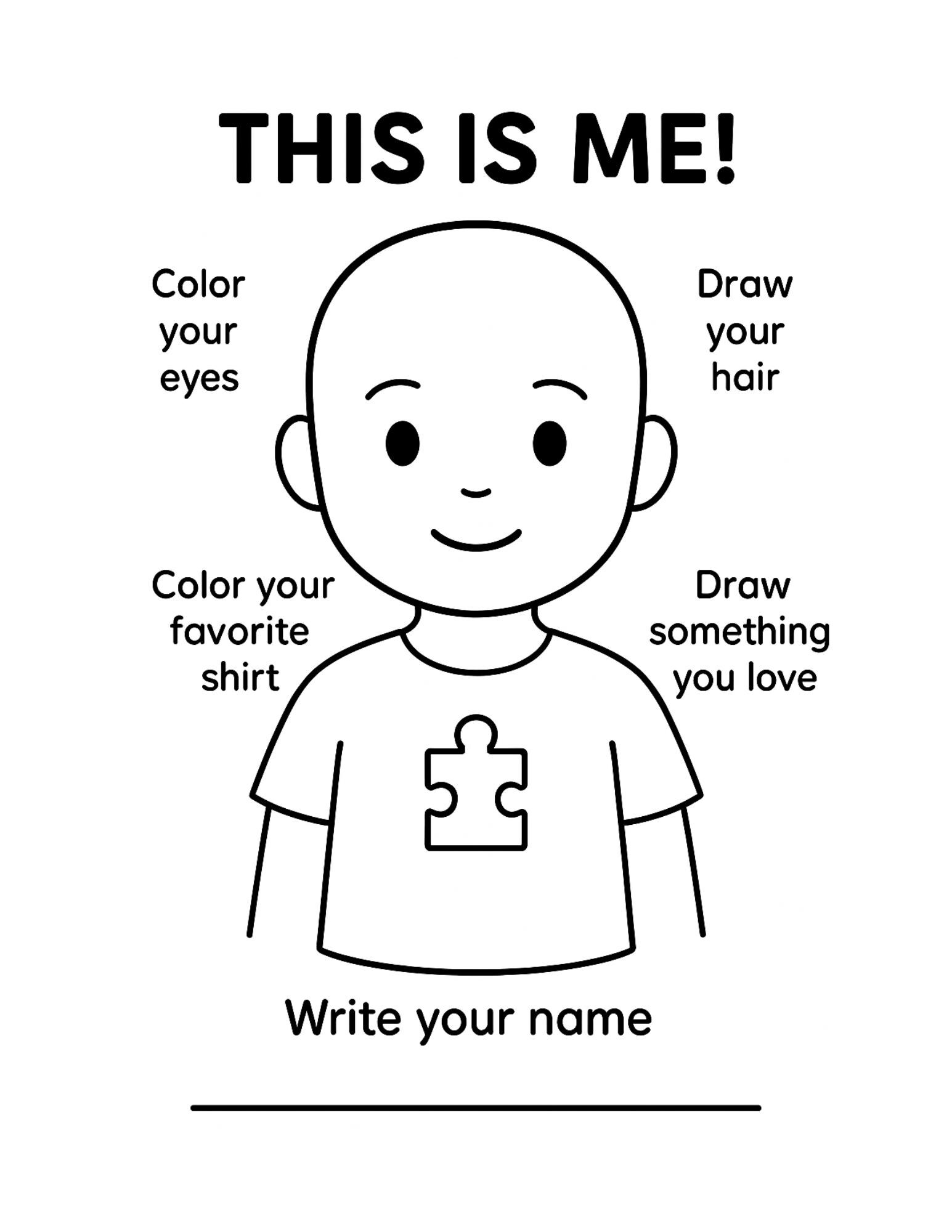 Autism Activity Book for Kids | Printable Coloring Pages + Emotional ...