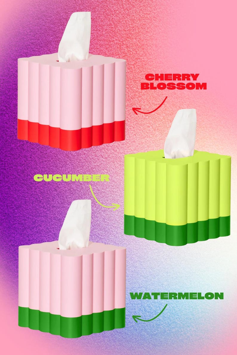 Cloud Tissue Box Cover – 3D Printed Room Decor – Cute Tissue Box Cover ...