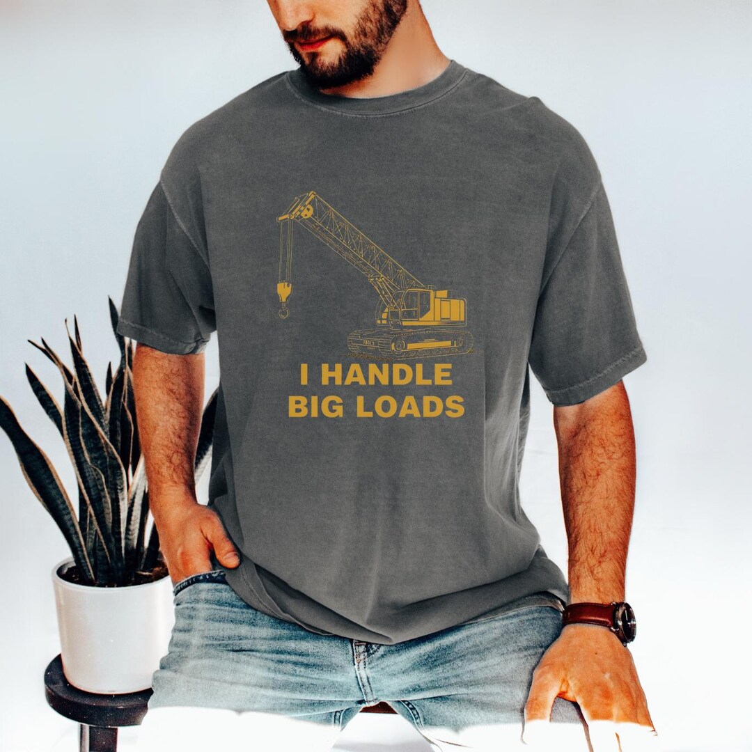 Construction Crane Operator Humor Graphic Tee | Unisex 100% US Ring ...