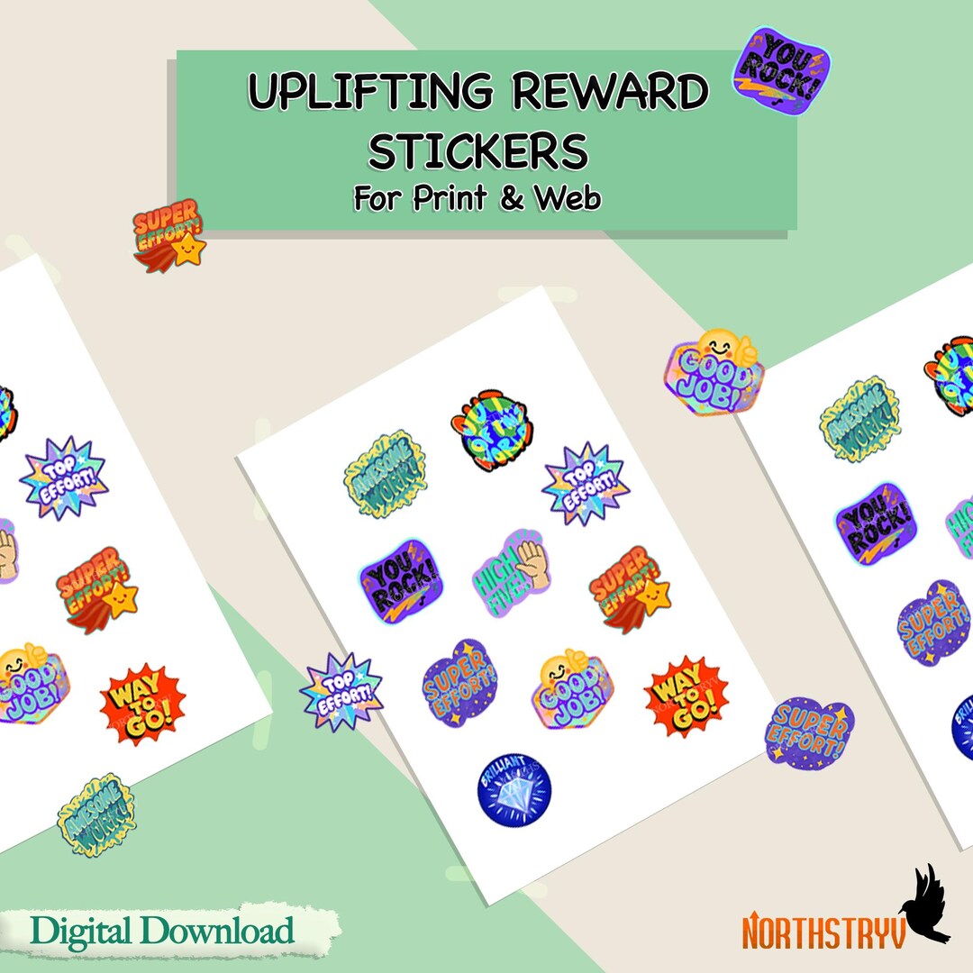Digital Kids Praise and Reward Stickers | Printable Teacher Classroom ...