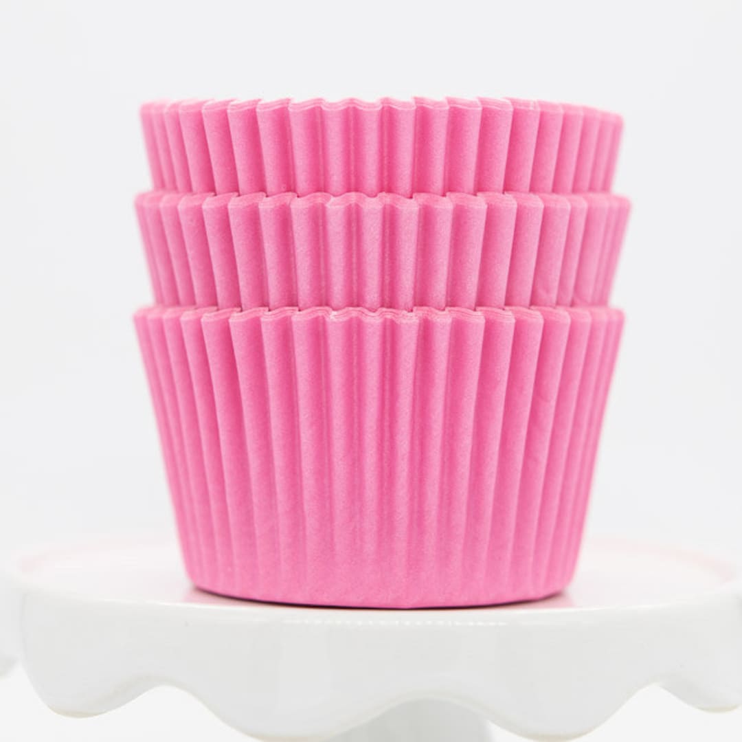 Solid Light Pink Cupcake Liners | Light Pink Greaseproof Baking Cups ...
