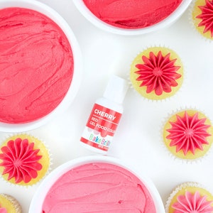 Cherry Red Food Coloring Gel for Cakes, Cookies, Frosting, Fondant ...
