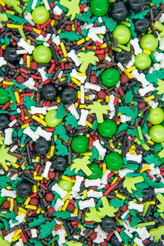 Sprinkles Mix: Jurassic Paradise | Dino Park Sprinkle Medley, Edible ...