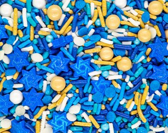 Hanukkah-edible Sprinkles-4oz - Etsy