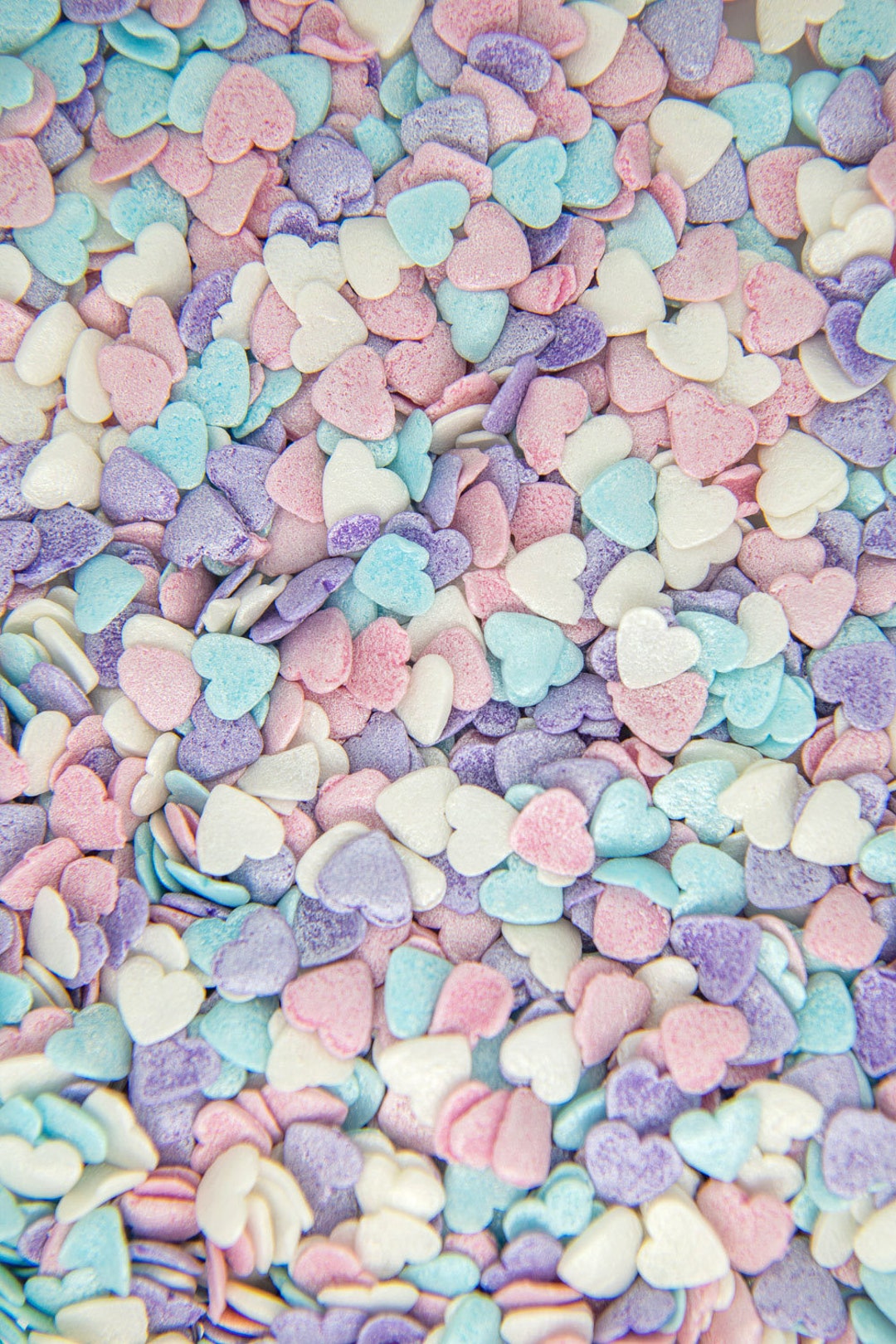 Pastel Hearts Quins Sprinkles | Pastel Hearts Sugar Shapes, Confetti ...