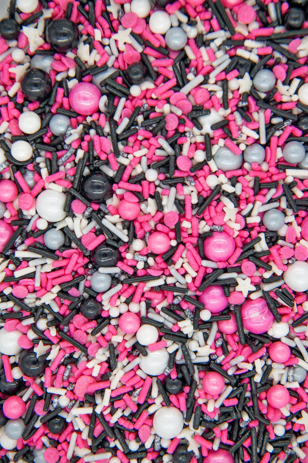 Sprinkles Mix: Glam Rock | Black & Pink Sprinkle Medley, Edible Blend ...
