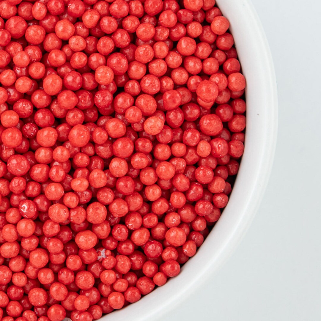 Crispy Sprinkles: Red - Crunchy Sprinkles - 4oz Bag - Etsy