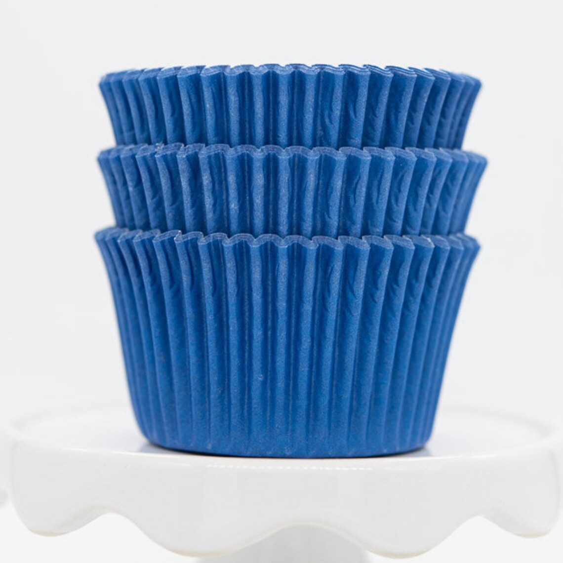 Solid Blue Cupcake Liners | Blue Solid Greaseproof Baking Cups - 36 ...