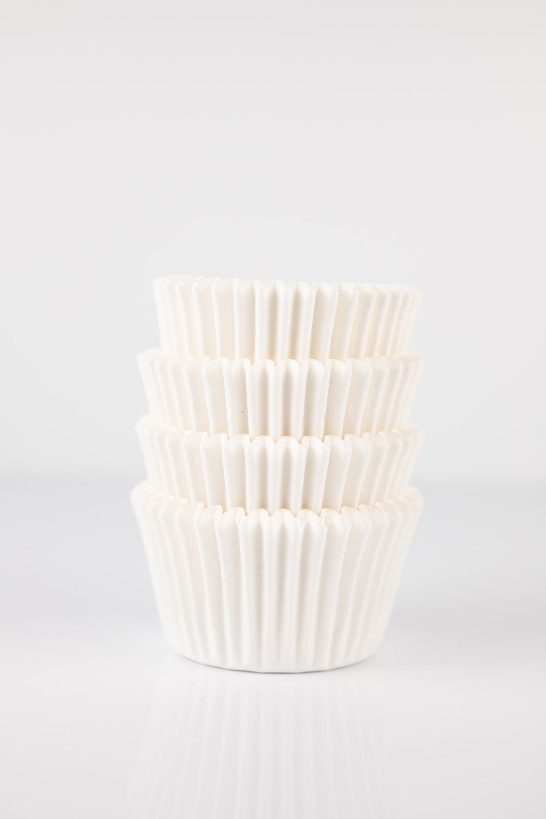 White Mini Cupcake Liners | White Greaseproof Midi Baking Cups | 48 ...