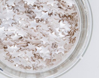 Silver Glitter Stars | Etsy