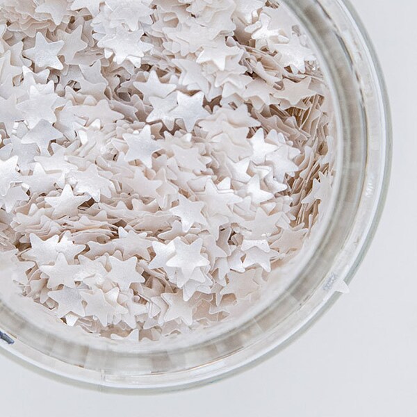 Silver Glitter Stars - Etsy