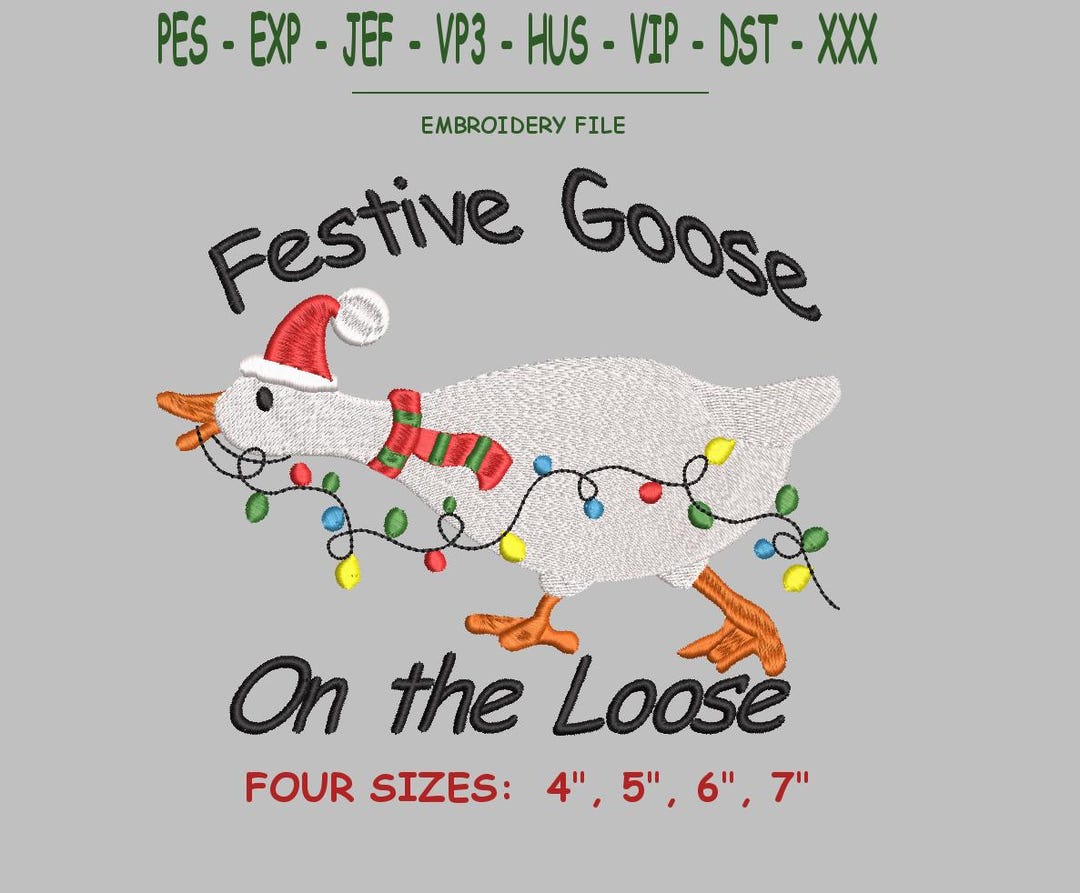 Silly Goose, Festive Goose on the Loose Winter Christmas Lights ...