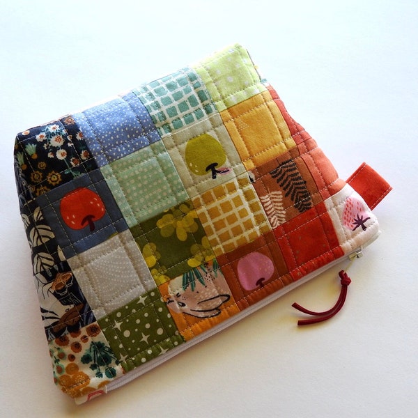 Quilted Zippered Pouch - Etsy