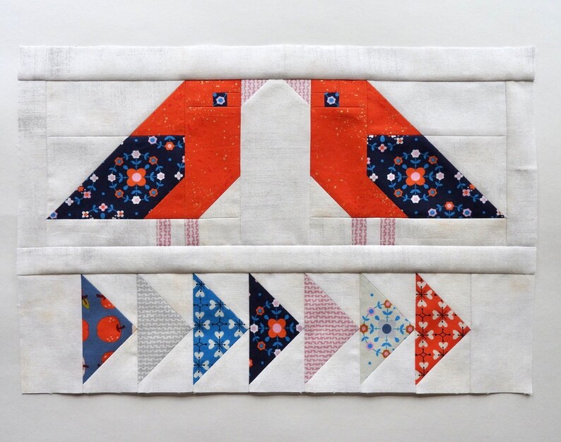 Quilted Placemat Pattern Spring Chirping, Bird, Patchwork, PDF Pattern, Quilt Pattern, Tutorial ...