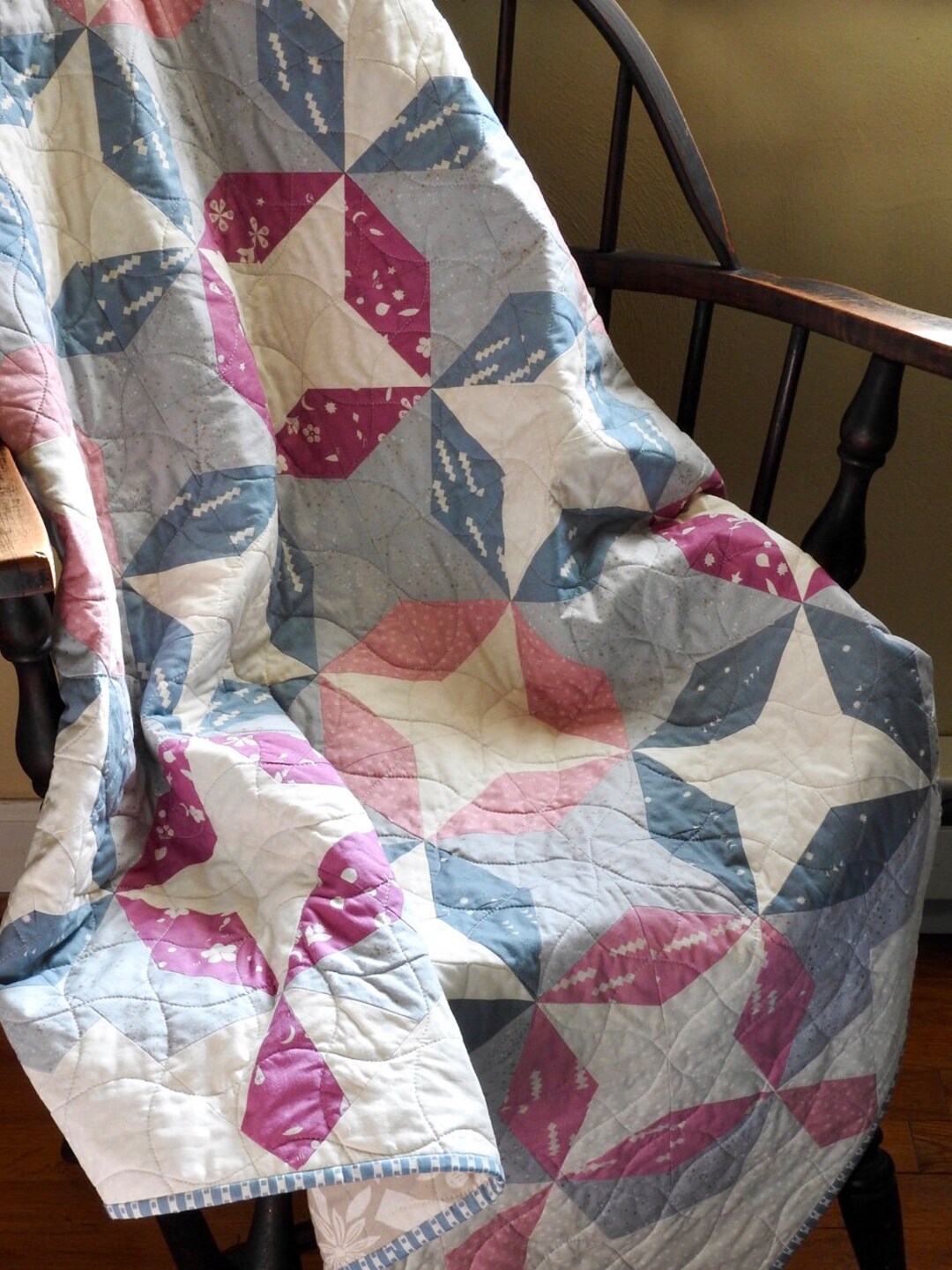 Quilt Pattern - Asagao, Morning Glories, PDF Pattern, Tutorial - Etsy