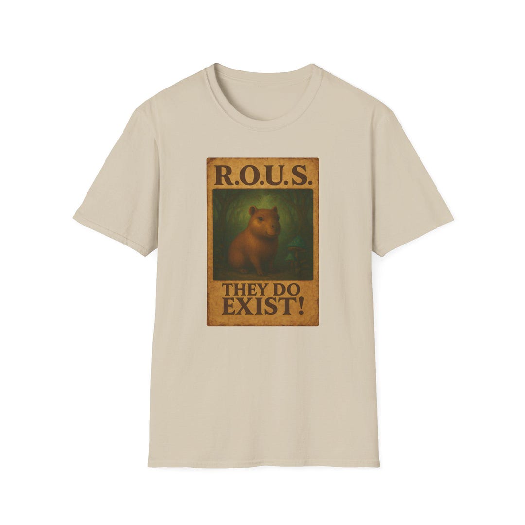 Vintage R.O.U.S. They Do Exist! T-shirt Princess Bride Rodents of ...