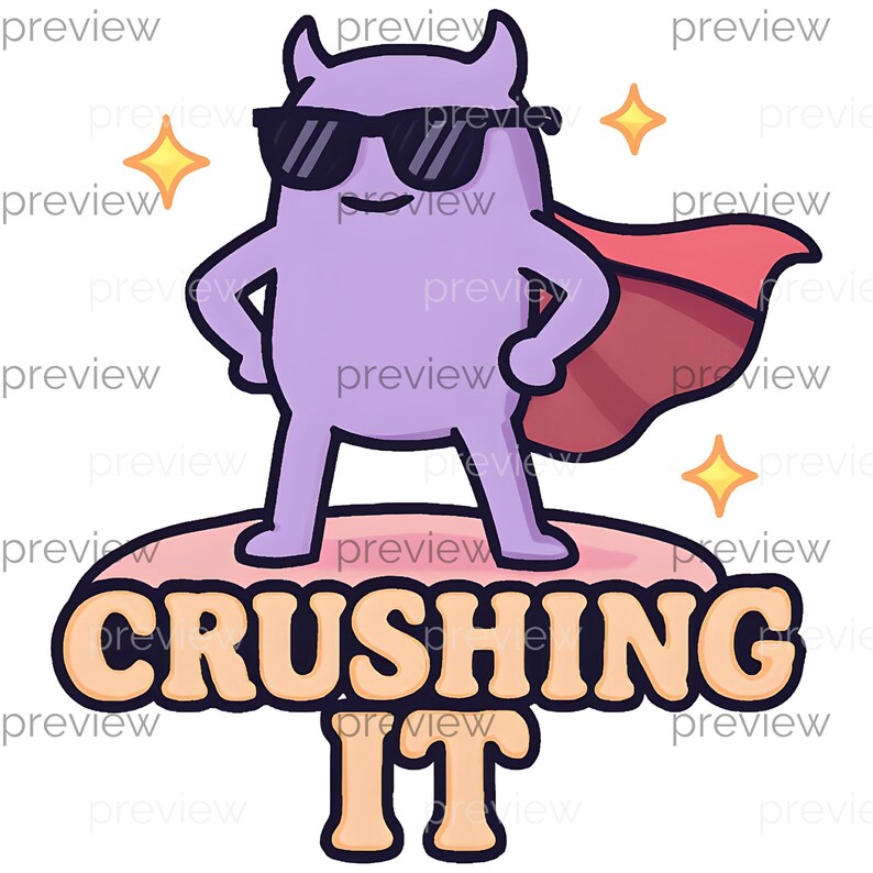 Playful Emotion Monsters Clipart Set - Better Days Ahead, Buffering ...