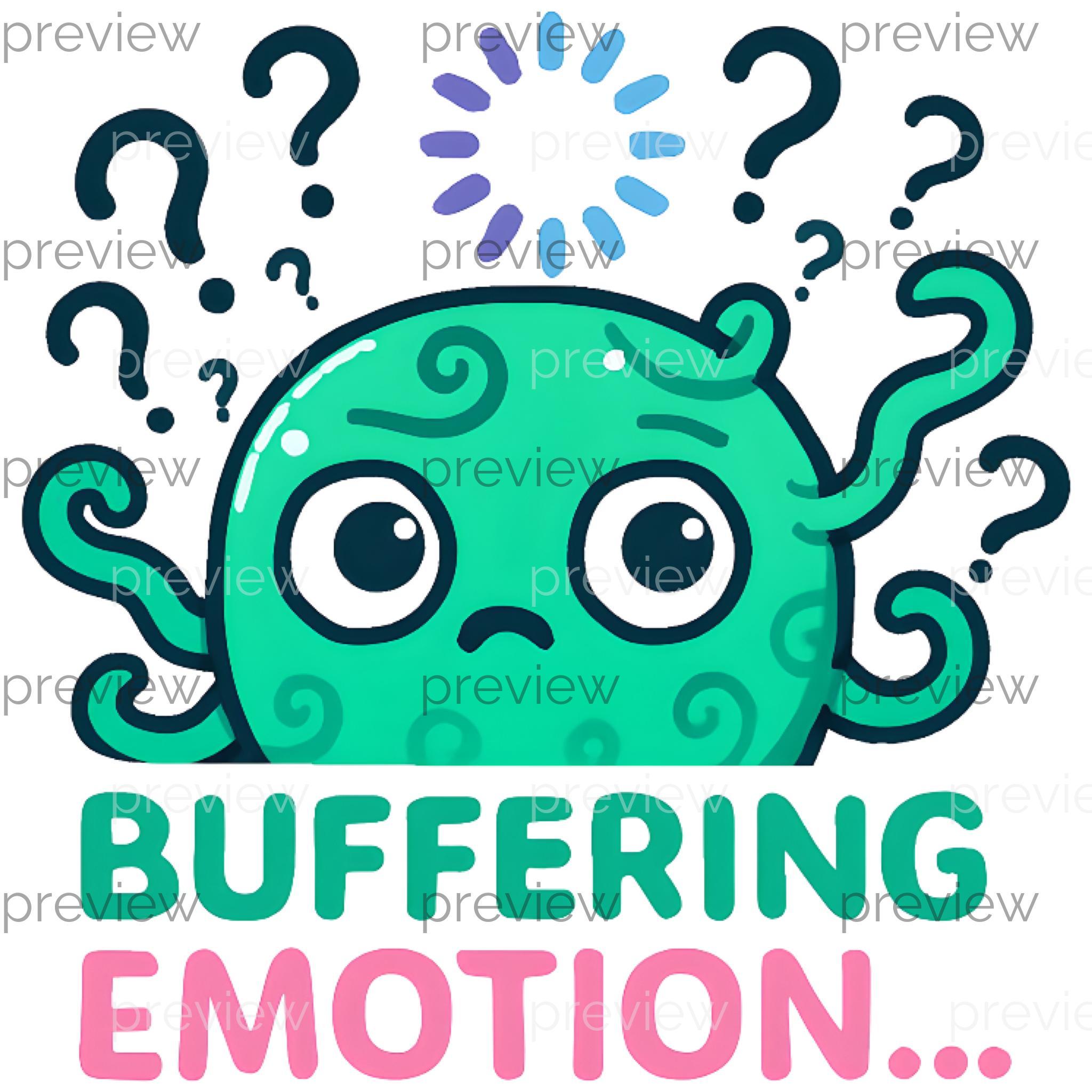 Playful Emotion Monsters Clipart Set - Better Days Ahead, Buffering ...