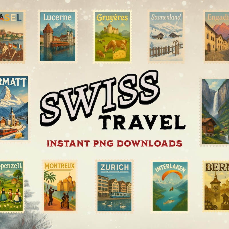Swiss Style Poster - Etsy