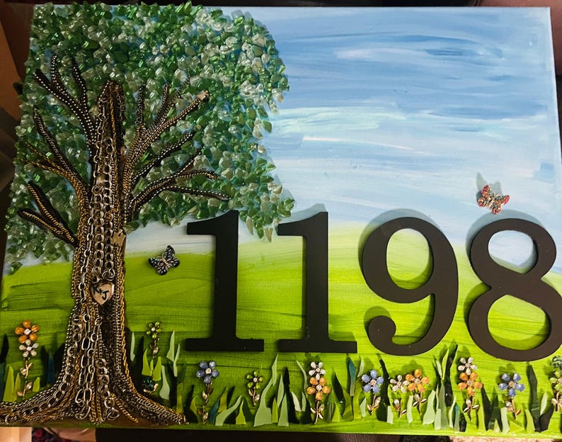 Custom Mosaic Address Sign - Etsy