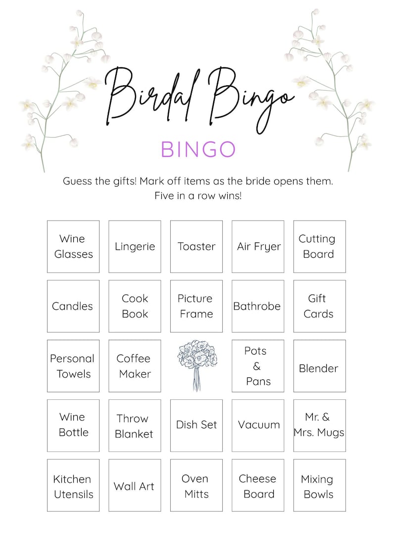 Bridal Shower Game Bundle Editable in Canva | He Said She Said, Find ...
