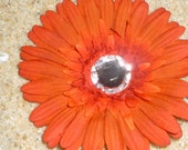 Items similar to Burnt Orange Gerbera Daisy Flower rhinestone center on ...