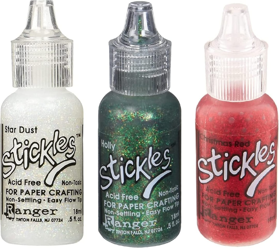 Stickles Glitter Glue Set 3pc Set Christmas Red, Holly and Star Dust - Etsy