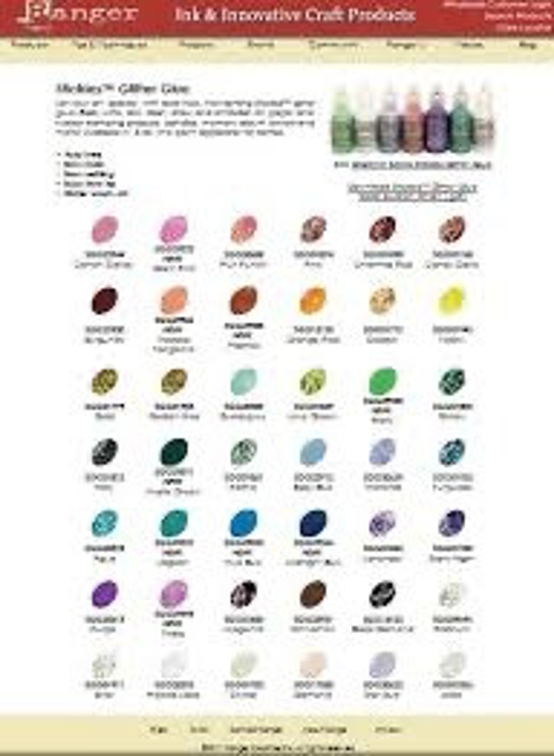 Ranger Stickles Glitter Glue Set - Random 12 Colors in Rainbow - Etsy