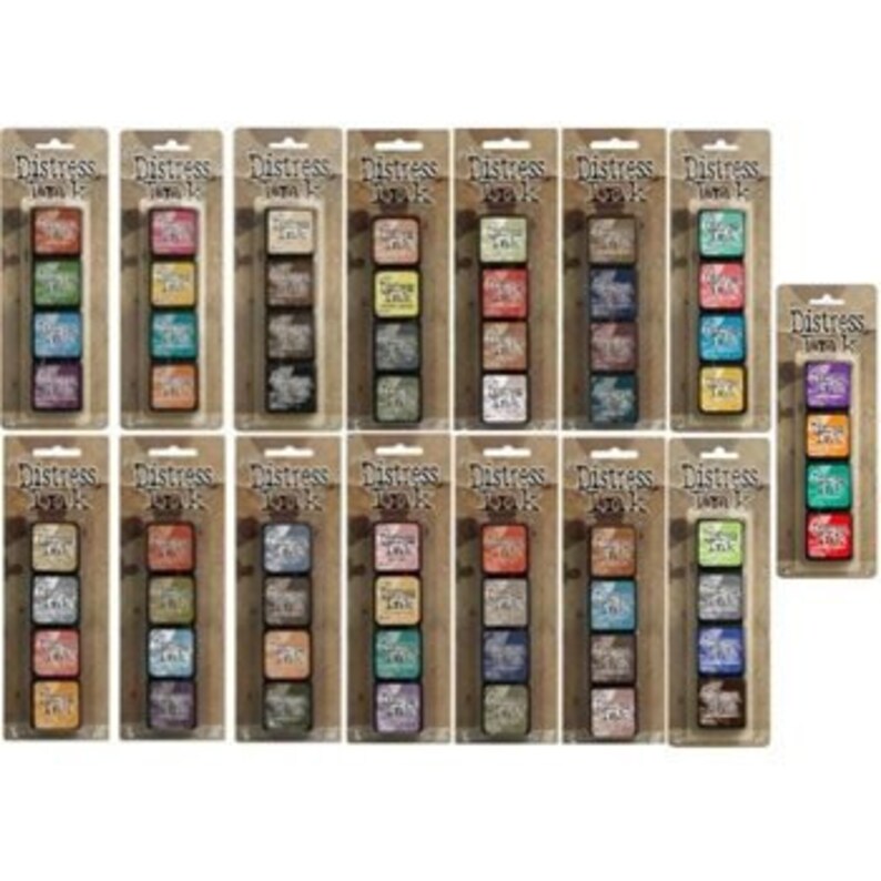 Bundle of All 60 Distress Mini Inks From Tim Holtz and Ranger - Etsy