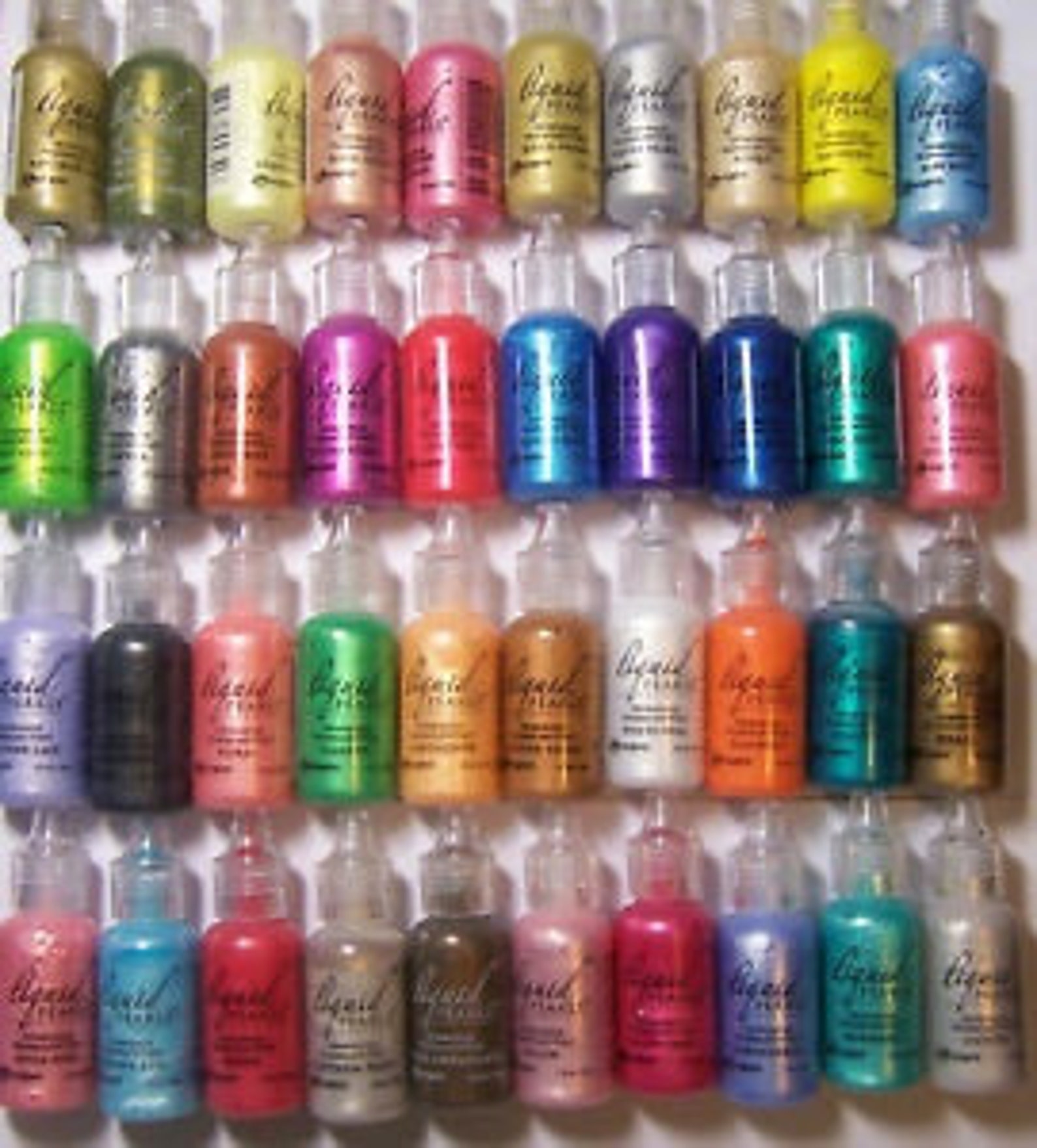 Ranger Liquid Pearls Dimensional Pearlescent Paint, Set of 12 RANDOM ...