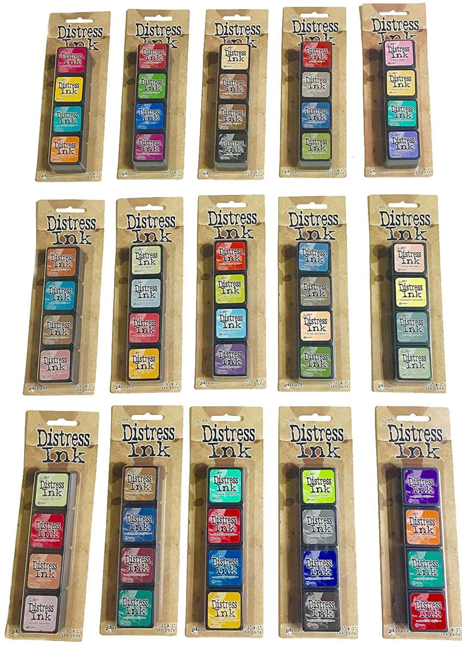 Bundle of All 60 Distress Mini Inks From Tim Holtz and Ranger | Etsy