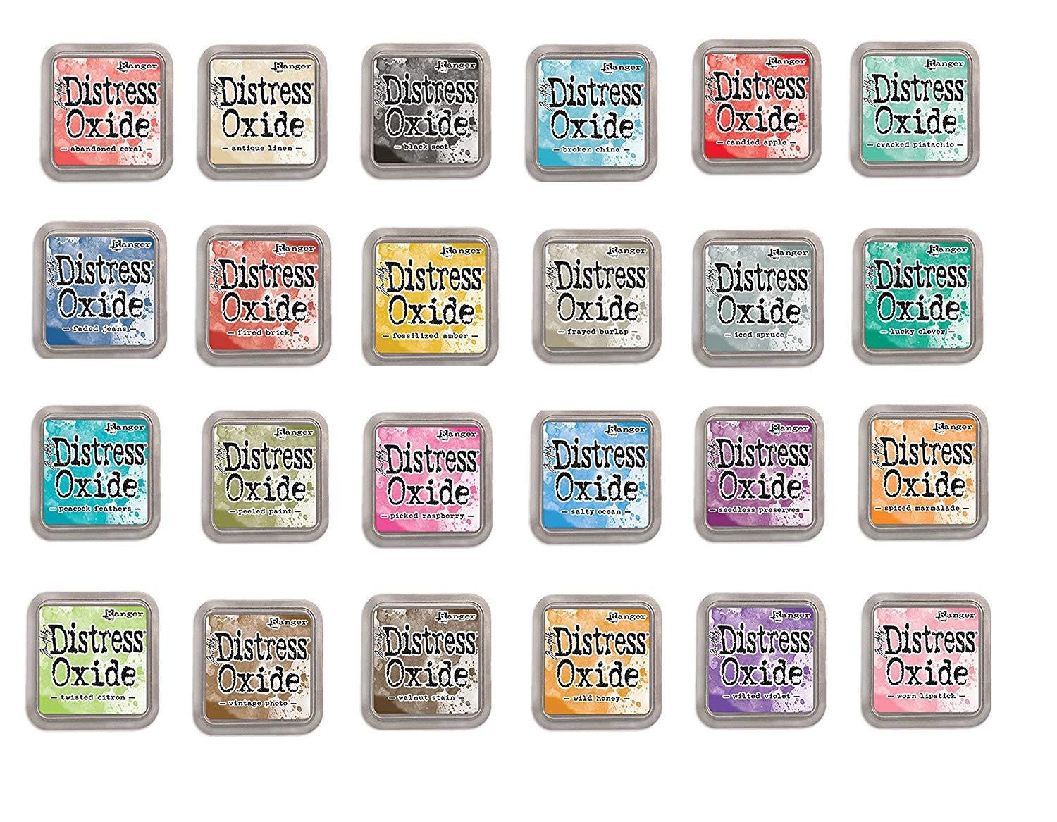 Tim Holtz and Ranger Distress Oxide Inks Complete Set of 24 Distress ...