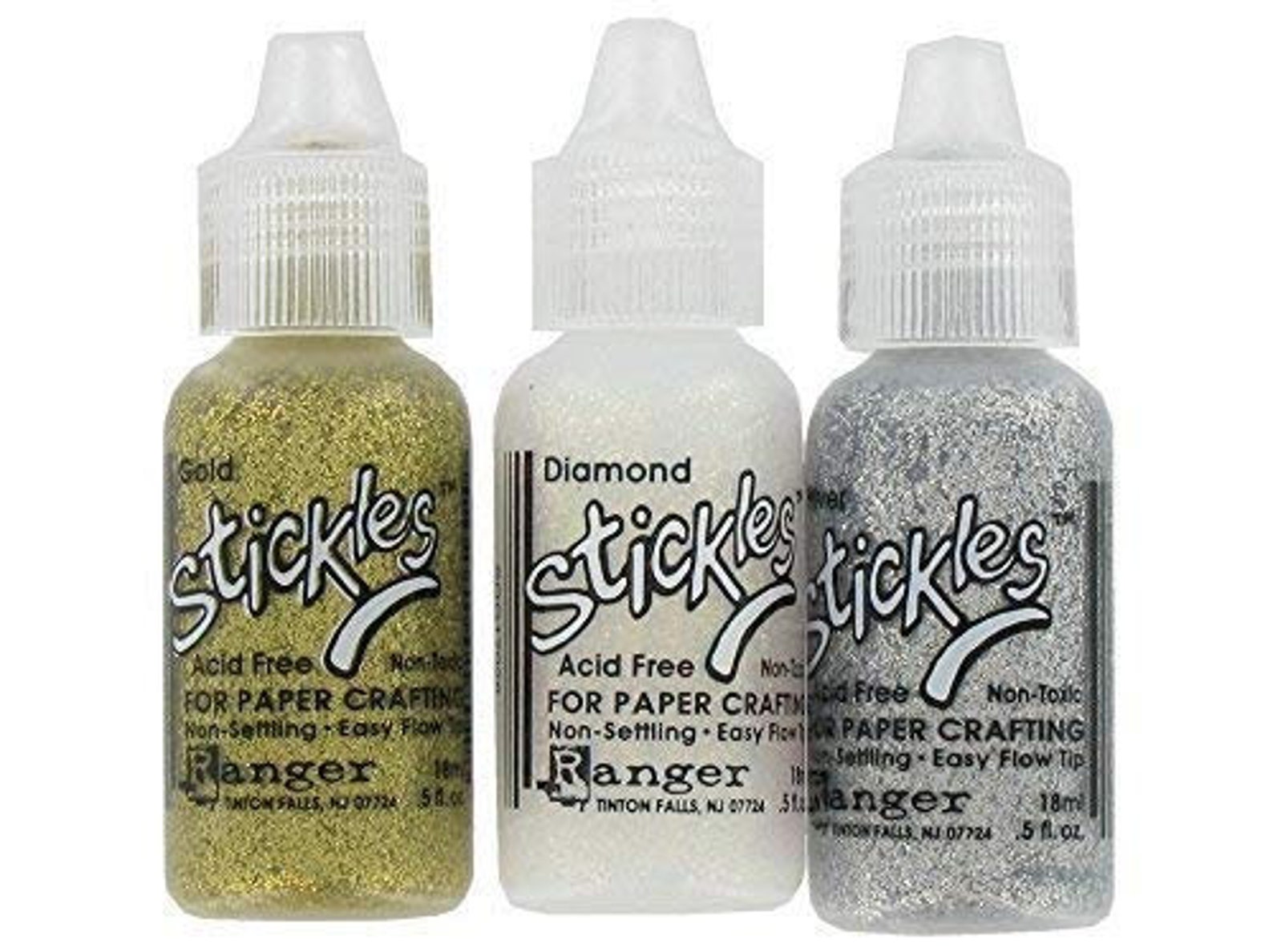 Stickles Glitter Glue Bundle of 3 Colors Silver Diamond - Etsy