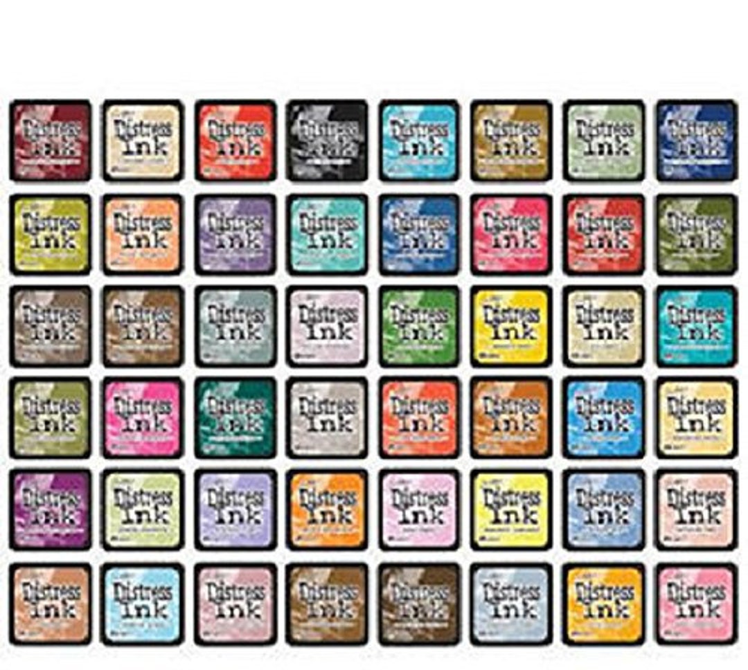Bundle of All 60 Distress Mini Inks From Tim Holtz and Ranger - Etsy