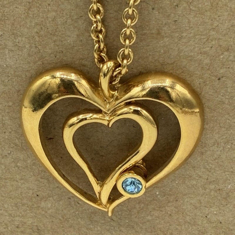 Avon Gold Hearts Necklace - Etsy