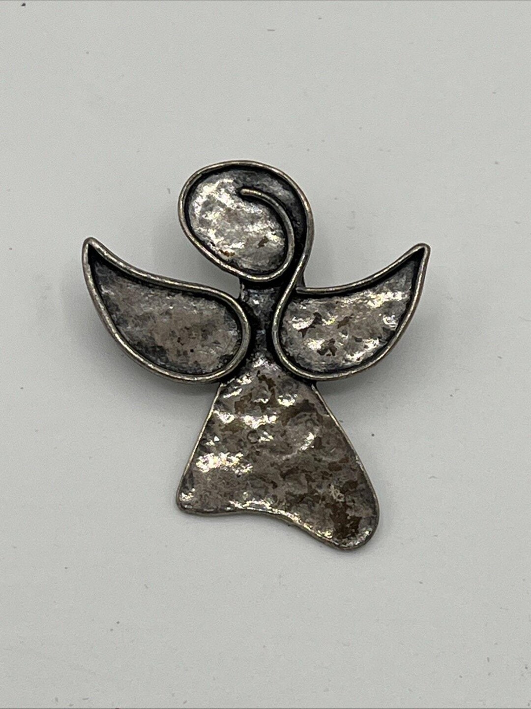 Silpada Sterling Silver Watch Over Me Guardian Angel Pin Pendant Israel ...