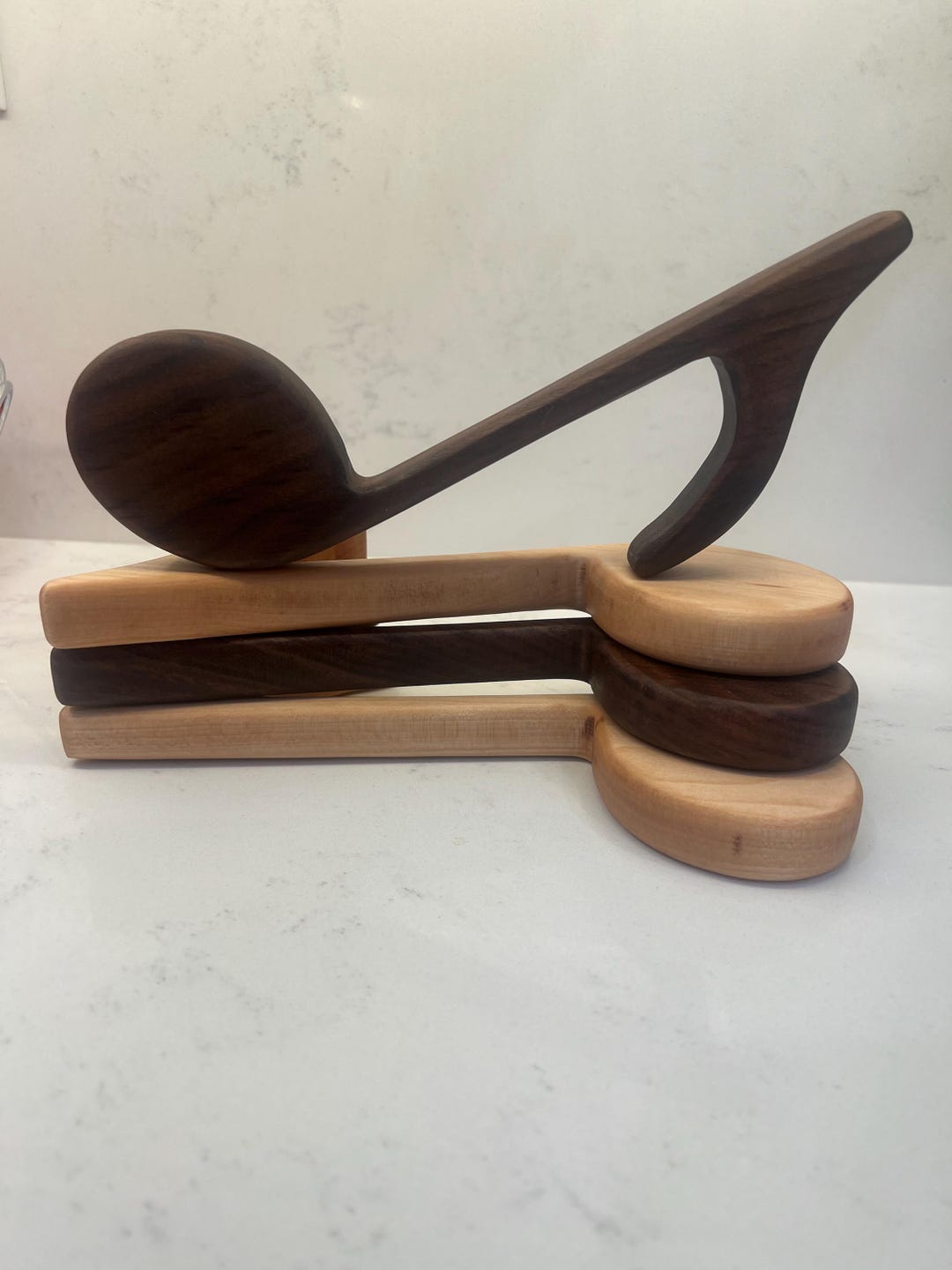 Handcrafted Wooden Music Note Oven Pull | Maple Walnut Kitchen Tool - Etsy