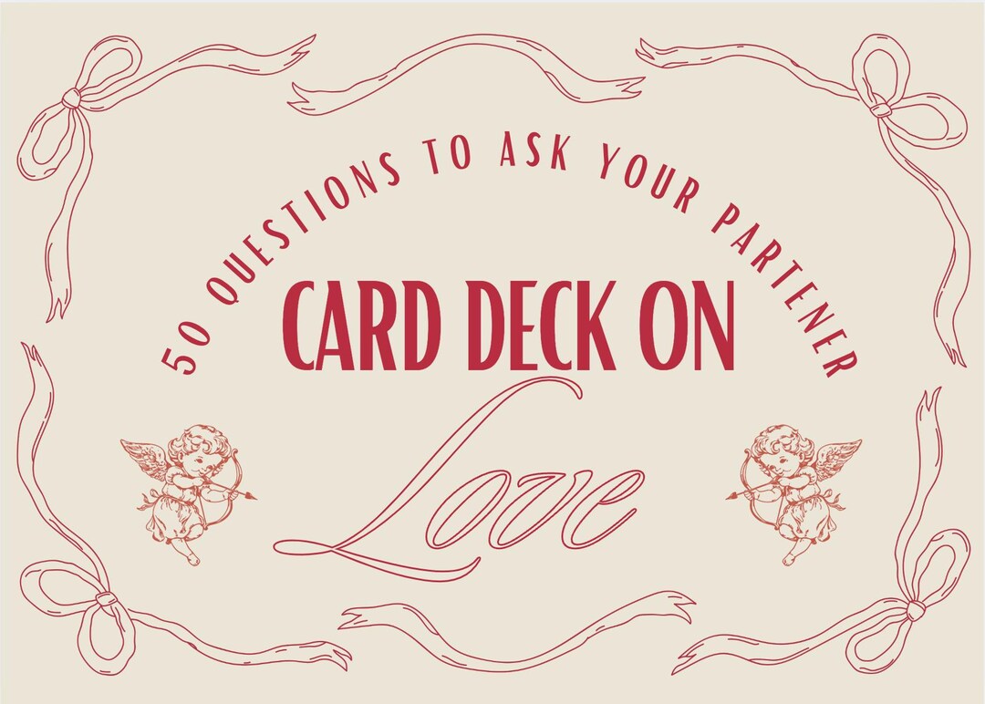 50 Questions to Ask Your Partner - Card Deck on Love - Etsy
