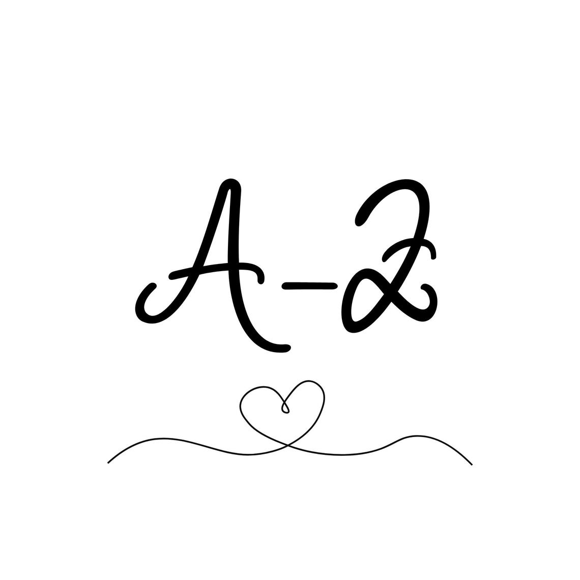 Heart Monogram Svgs | Cute Cricut File | Girly Initials With Love ...