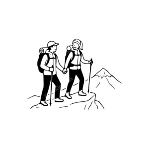 Couple Hiking Adventure SVG PNG JPG | Nature Climbing Design for Love ...