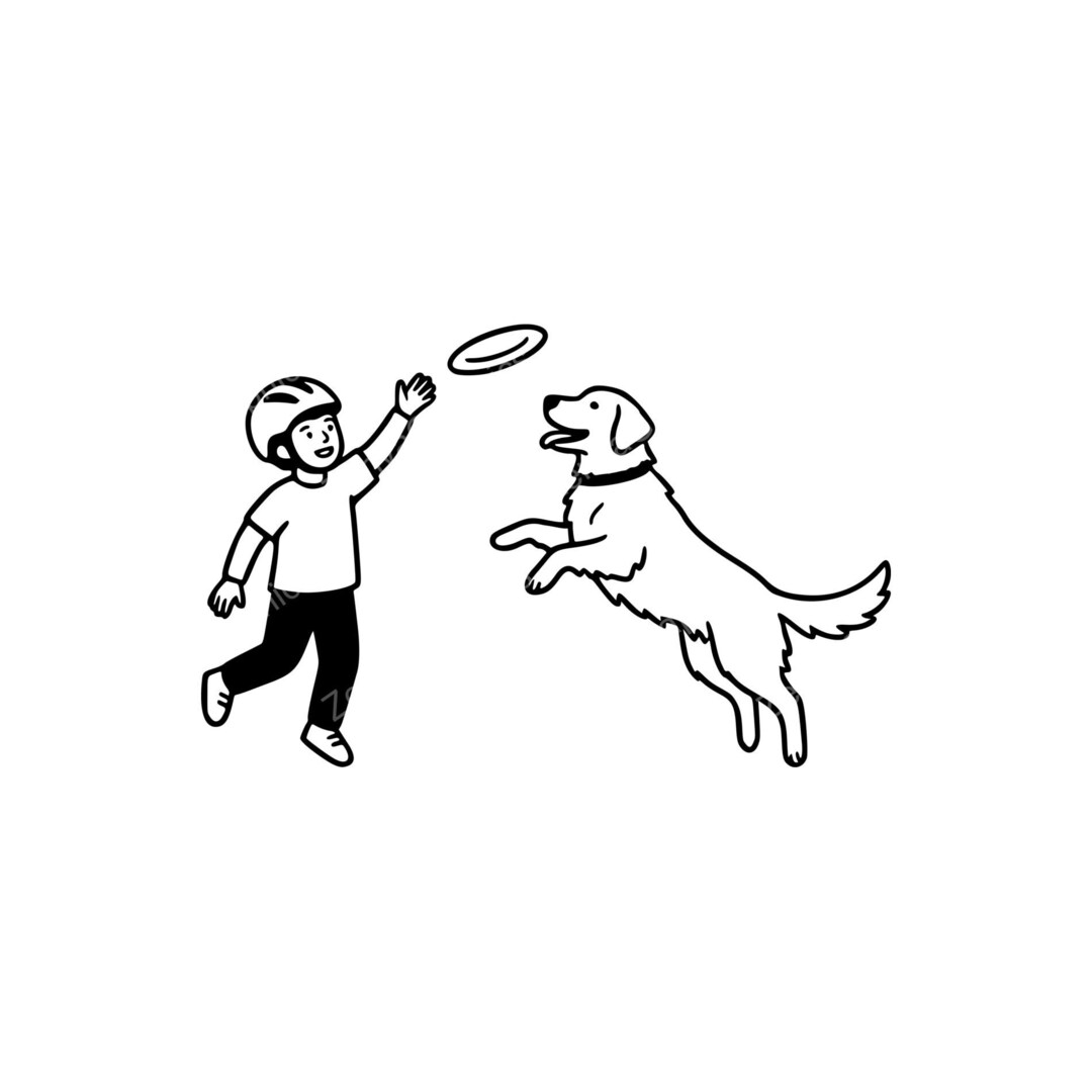 Dog Playing Frisbee SVG PNG JPG | Fun Design for Kids Room Decor - Etsy