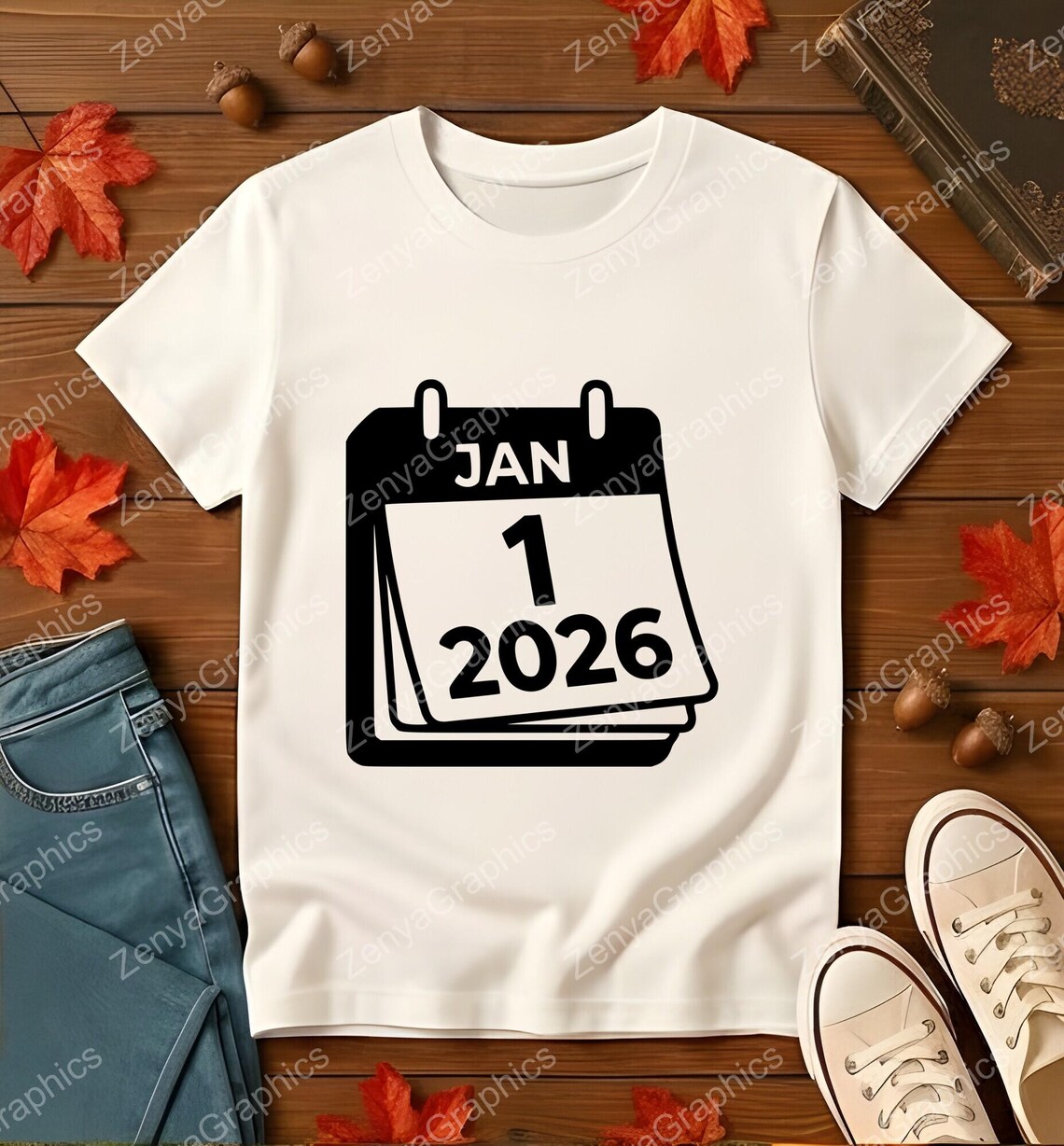 January 1st Calendar Silhouette SVG PNG JPG | Perfect for Cricut Crafts ...