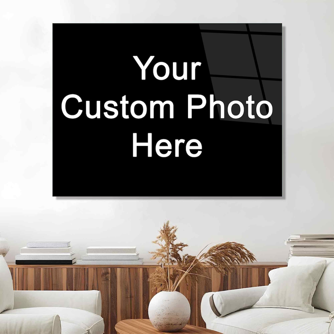 Personalized Tempered Glass Photo Wall Art, Custom Wedding Gift - Etsy