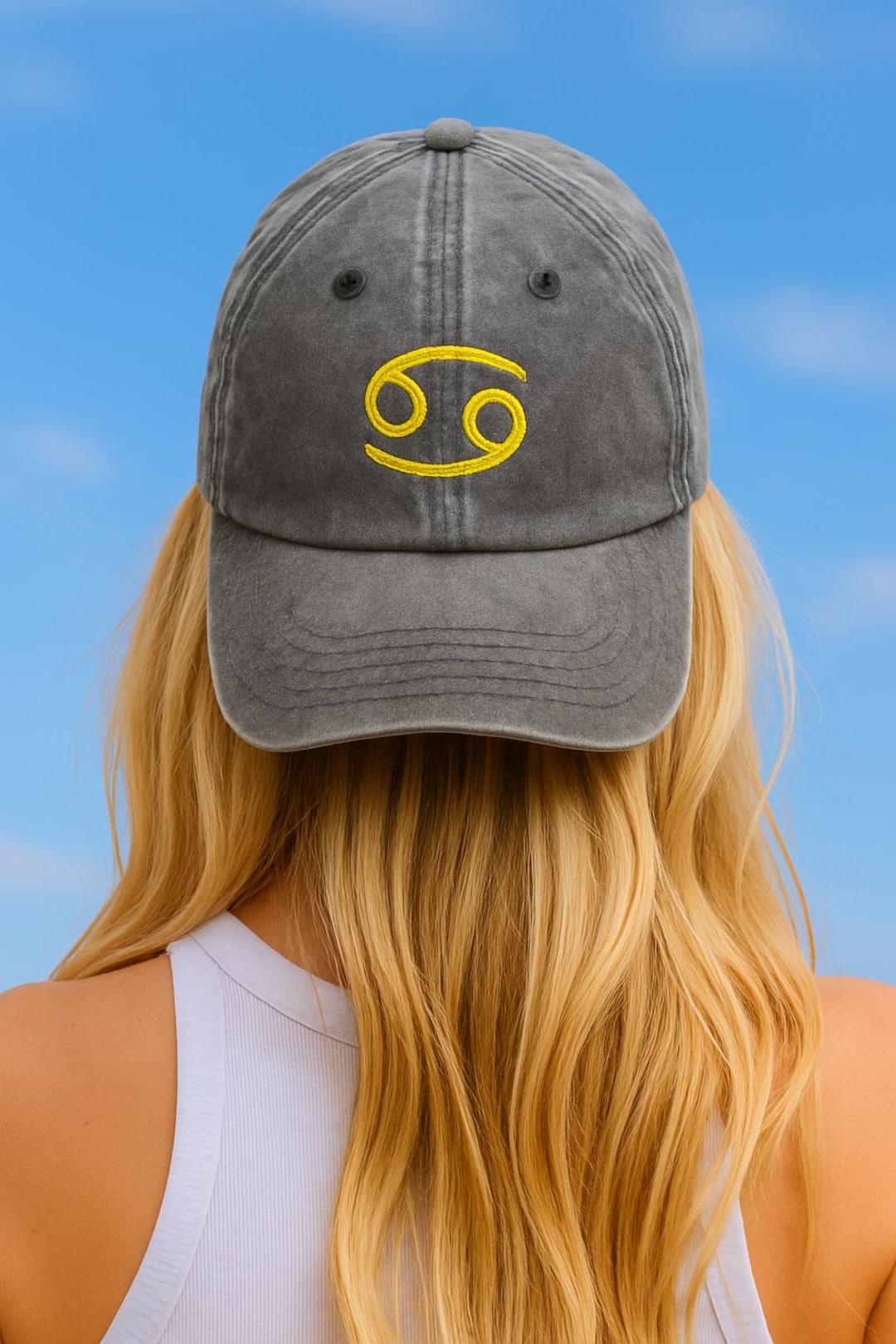 Embroidered Baseball Hat Dad Cap Cancer Zodiac Astrology Star Sign ...