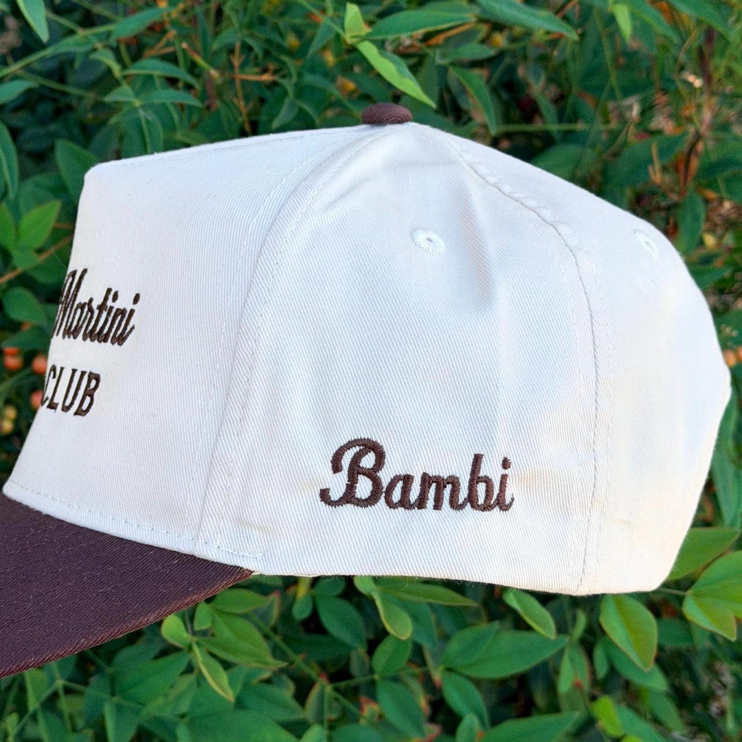 Add on Custom Back or Side of Hat Embroidery - Etsy