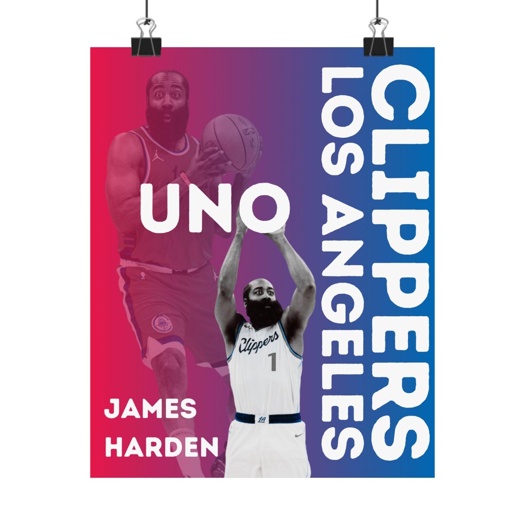 James Harden LA Clippers Matte Vertical Poster - Bold Wall Art for ...